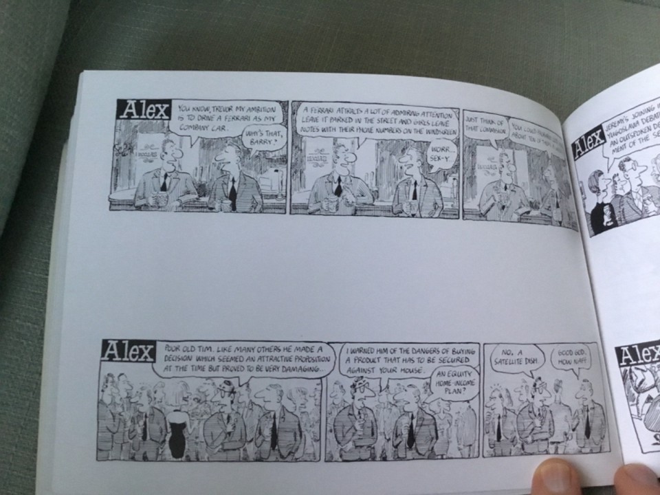 Vintage book Alex Daily Telegraph Money Marketing cartoon strips | eBay
