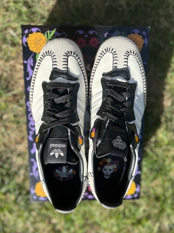 adidas JI3931 Samba OG ‘Día de Muertos’ Off White Ship Now Men’s Size 8 ...