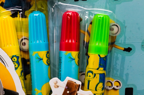 NEW Minions Movie Stationery Set Crayons Pencil Eraser Sharpener ...