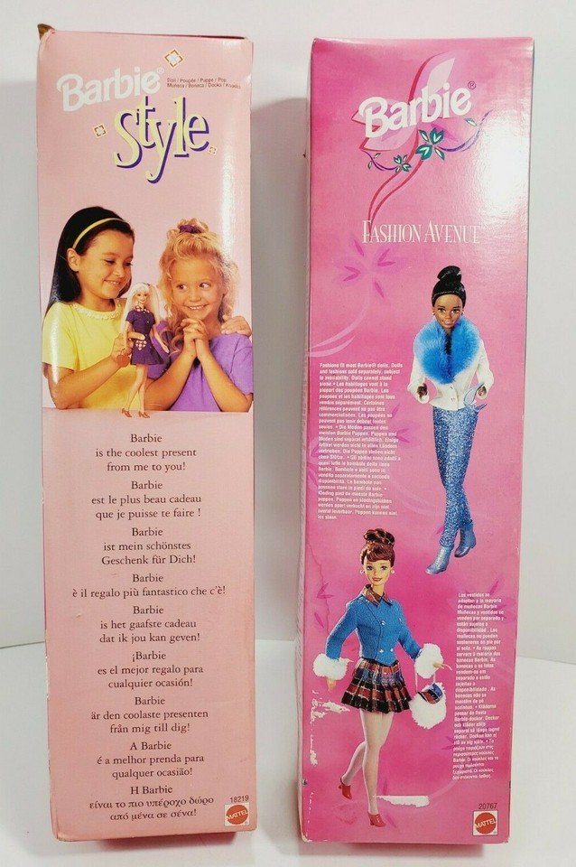Lot Two (2) NEW 1997 & 1998 Barbie Style Dolls Mattel #18219 -20767 | eBay