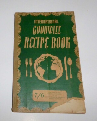 1954 INTERNATIONAL GOODWILL RECIPE BOOK~WOMEN'S ZIONIST LEAGUE ...