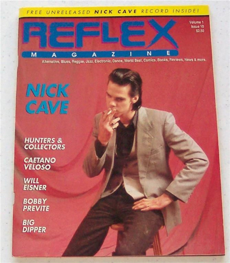 NICK CAVE REFLEX Magazine Vol. 1 #10 w/Record 1988 Nick Cave Cover ...