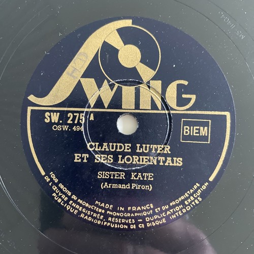 78 RPM CLAUDE LUTER - Sister Kate - Orange Jam SWING SW 275 | eBay