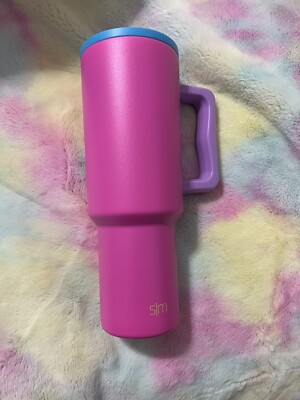 Simple Modern 40 oz Trek Tumbler with Handle and Straw Lid 80’s Mix NIB ...