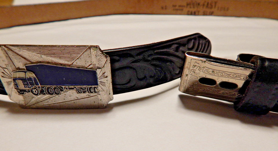 60's Hook Fast Buckle Trucking Semi Can't Slip Belt | eBay