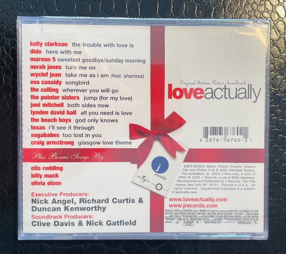 LOVE ACTUALLY OST Eva Cassidy Texas Maroon 5 Olivia Olson Bill Nighy ...
