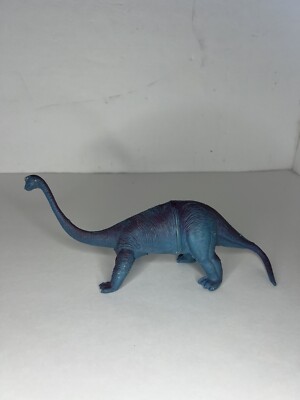 1985 Vintage Imperial Brontosaurus Dinosaur Figure Toy Purple/Blue 12 ...