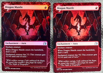 Dragon Mantle FOIL MTG Wilds of Eldraine 0041 Free Regular- WOT | eBay