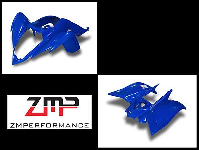 NEW YAMAHA RAPTOR 700 06 - 12 DARK BLUE PLASTIC FRONT AND REAR FENDERS ...