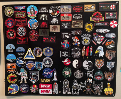 Medium Tactical Morale Patch Panel Display Foldable Storage Military 28 ...