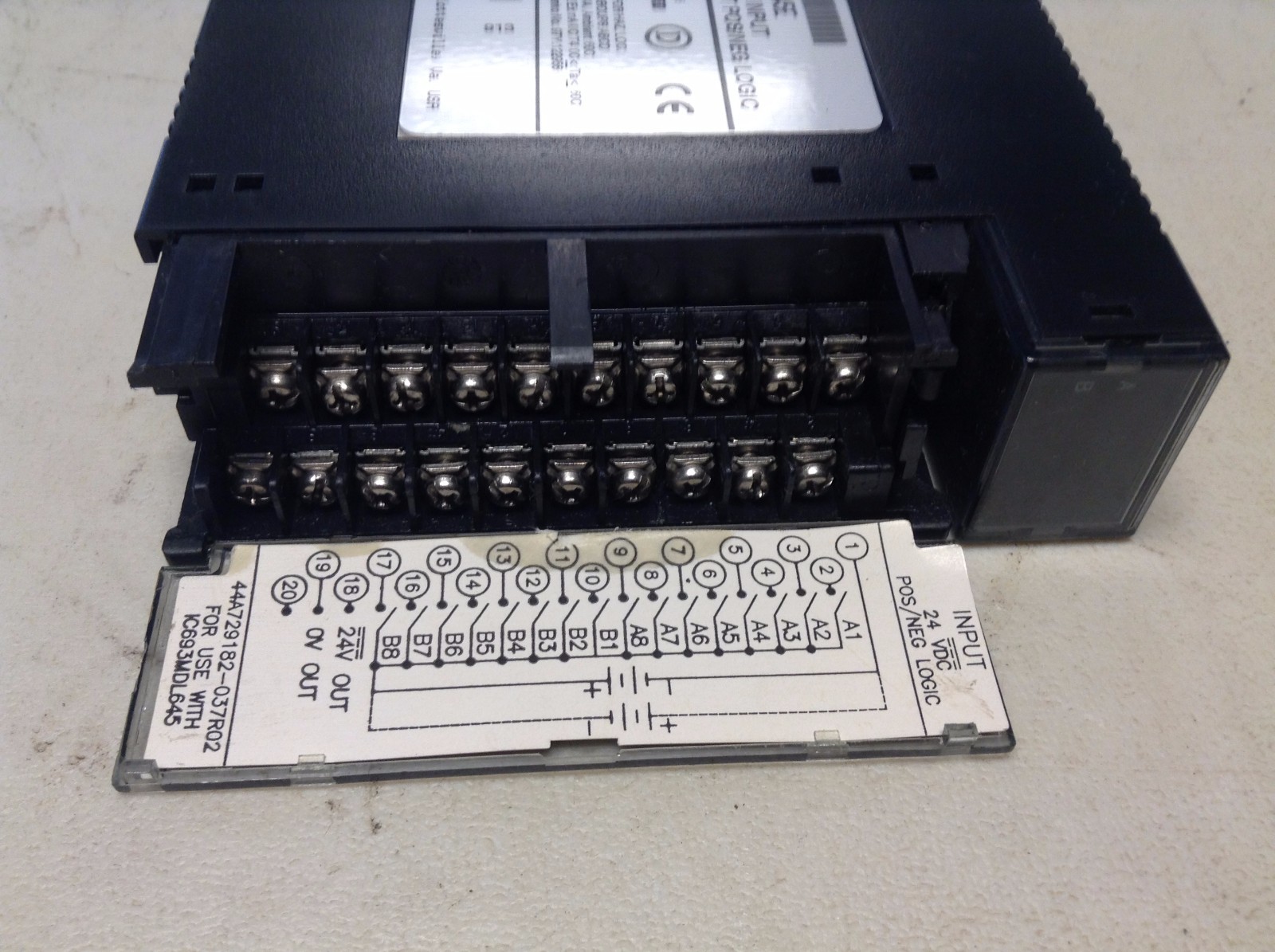 GE Fanuc IC693MDL645E Input 24 VDC 16 Point Module IC693MDL645 IC693 90 ...