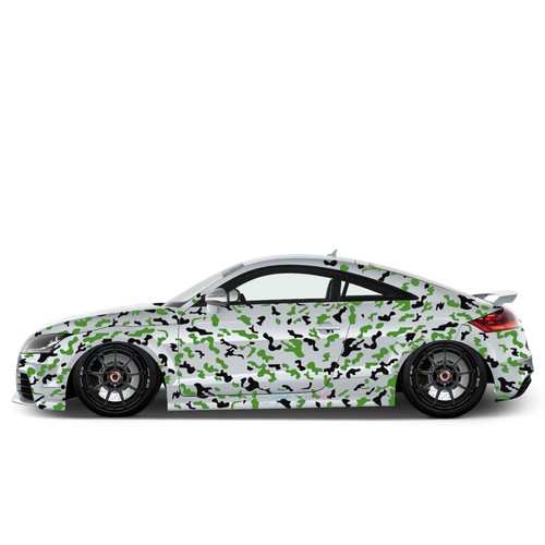 Auto Seiten-Aufkleber CAMOUFLAGE FLECK-TARN XXL Set 240 Teilig - 2 ...