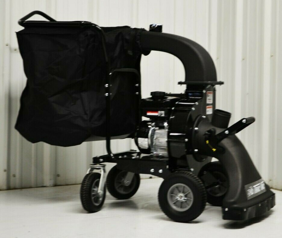 Trac Vac Gas Walk Behind Lawn Leaf Vacuum Vac Parking Lot Litter Ball ...