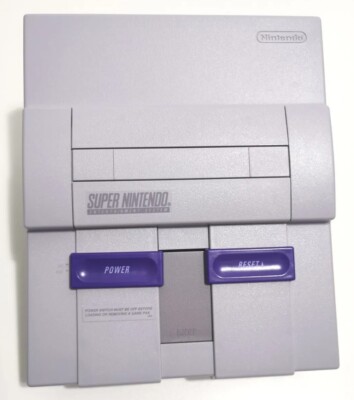 EXCELLENT CONDITION, SUPER NINTENDO SNES GRAY CONSOLE, PLEASE SEE ALL ...