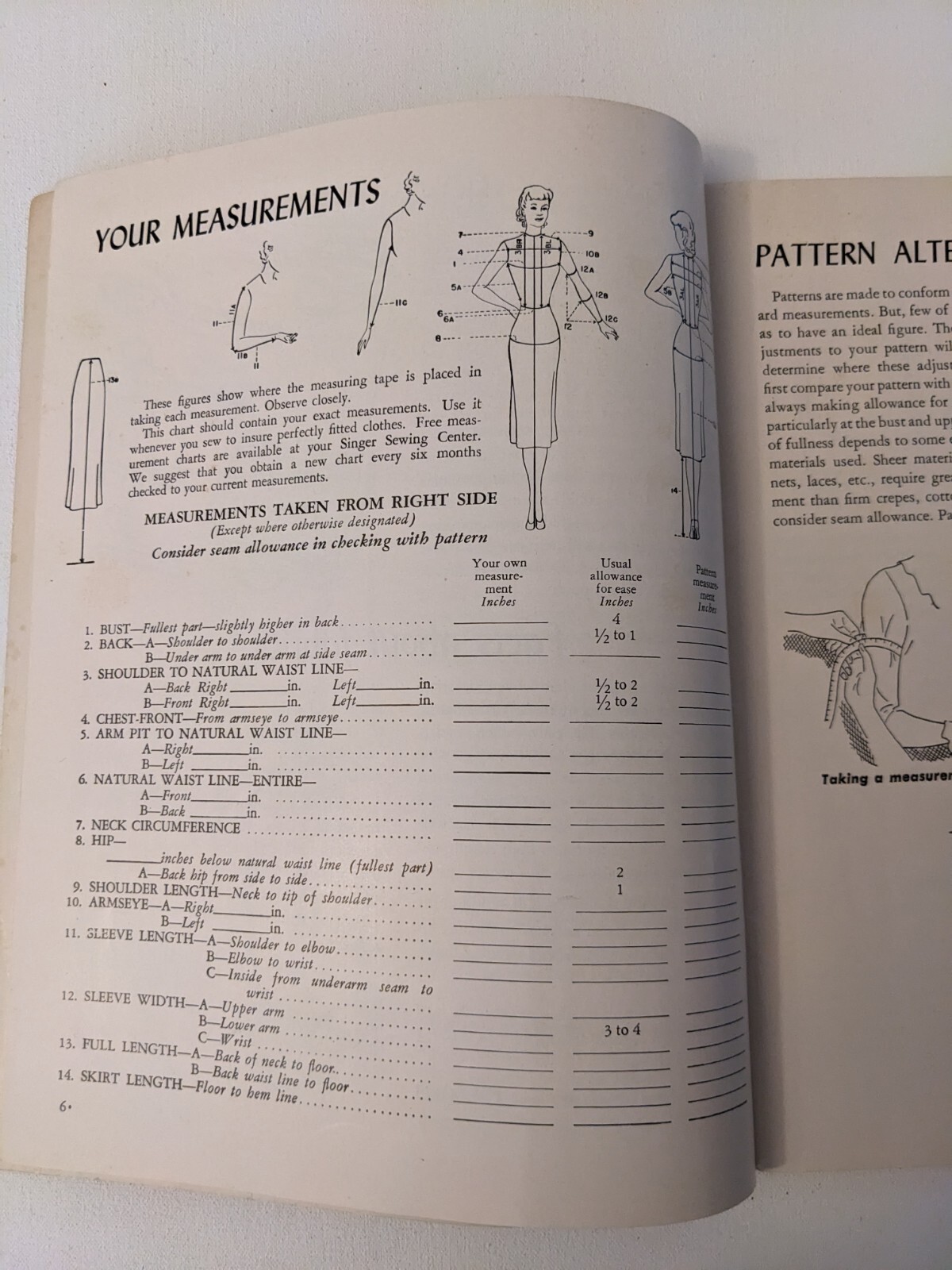 VINTAGE 1947 SINGER Dressmaking Guide Singer Sewing Machine Co Booklet ...
