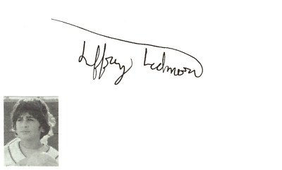 Jeffrey Tedmori Signed Auto 3x5 Index Card Bad News Bears remake | eBay