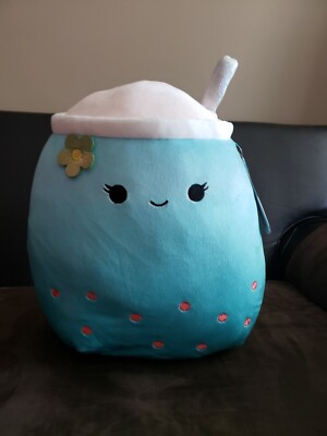 * New * Squishmallows ~ JAKARRIA ~ 12" Squishmallow Plush ~ Blue Boba ...