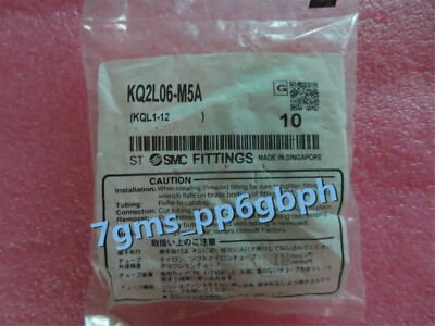 10 PCS NEW SMC Quick Connector KQ2L06-M5A | eBay