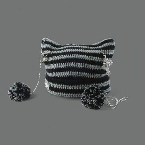 Grunge Beanies Crochet Knitted Hats for Women Girls Fox Cat Ear Goth ...