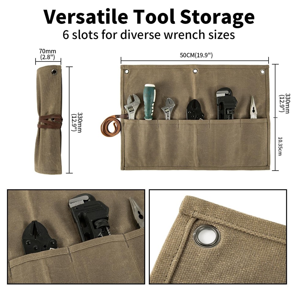 Chisel Roll,Small Tool Roll Pouch,Tool Roll Bag Organizer, Heavy Duty ...