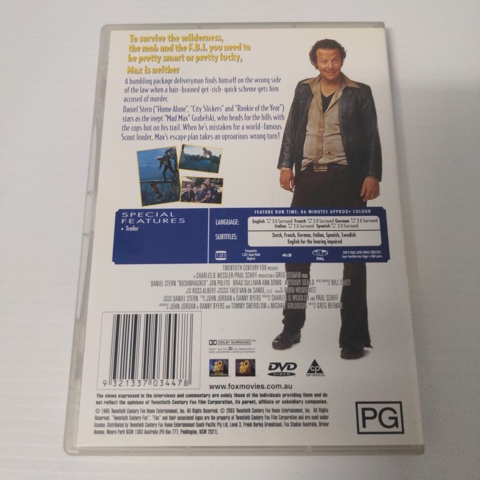 Bushwhacked (1995) DVD R4 Daniel Stern Comedy Special Features Free ...