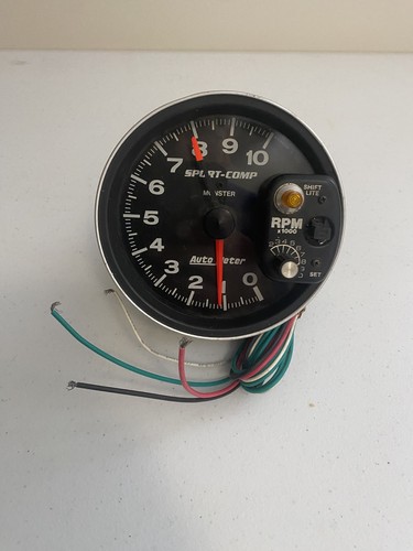Auto Meter 3903 Sport-Comp 5" Pedestal Tachometer Gauge - 0-10,000 rpm ...