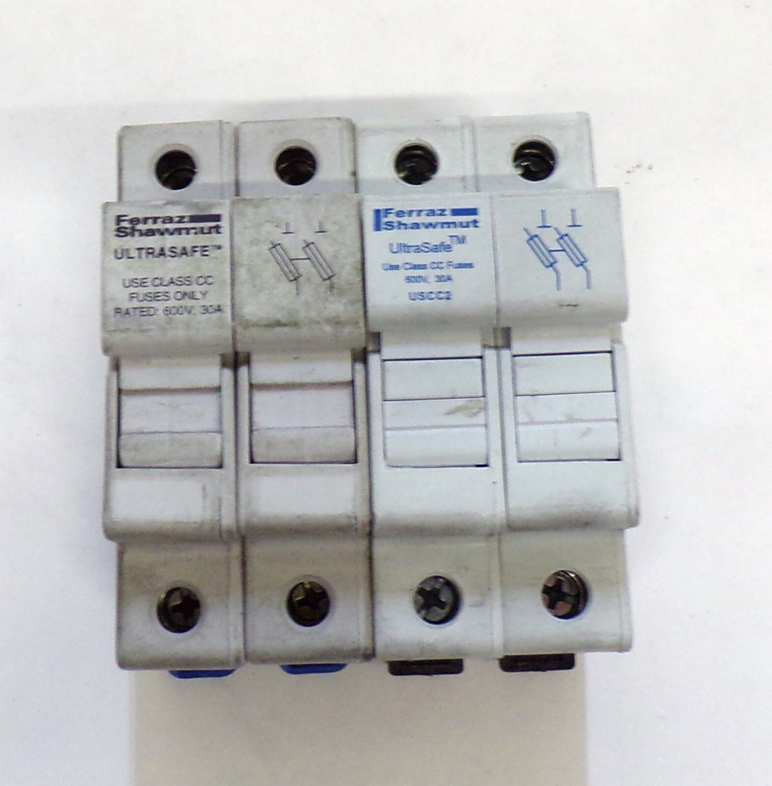 FERRAZ SHAWMUT CIRCUIT BREAKER USCC2 FUSE HOLDER, 30 AMP, 2 POLE, 600 V ...