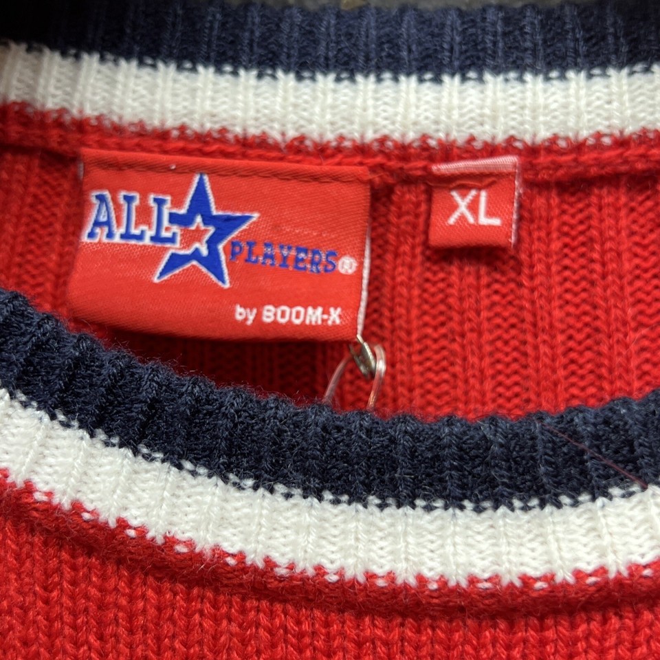 NWT Vintage 2003 NBA All Star Players BOOM-X Teams Knit Sweater Red XL ...