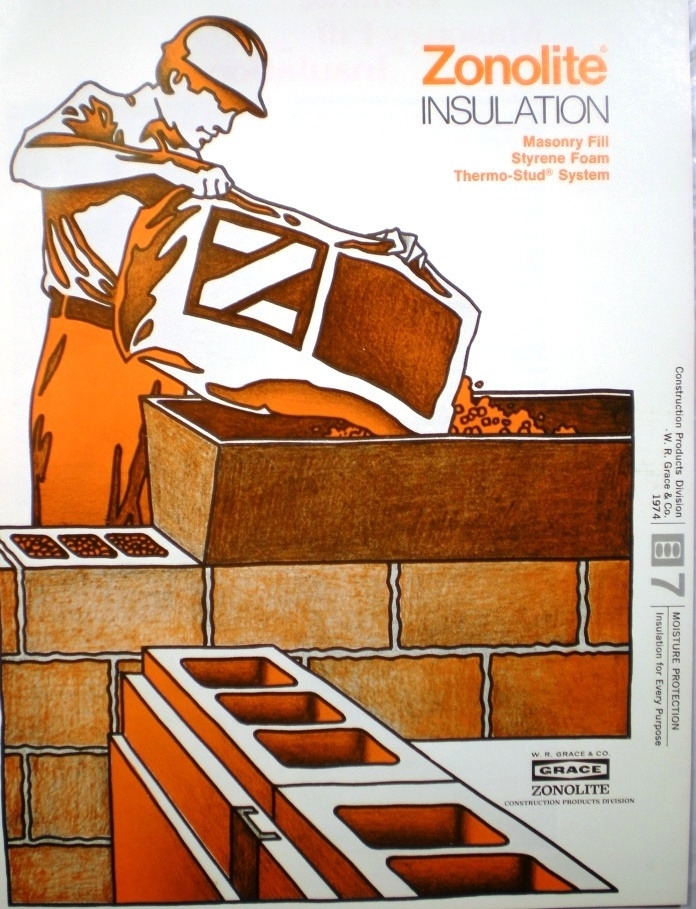 GRACE Zonolite Masonry Fill & Insulations Catalog VERMICULITE ASBESTOS ...