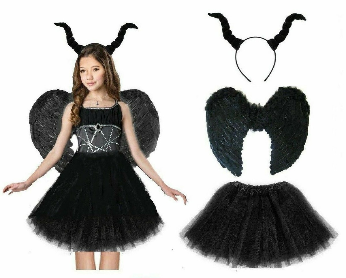 Dark Fairy Costume For Kids