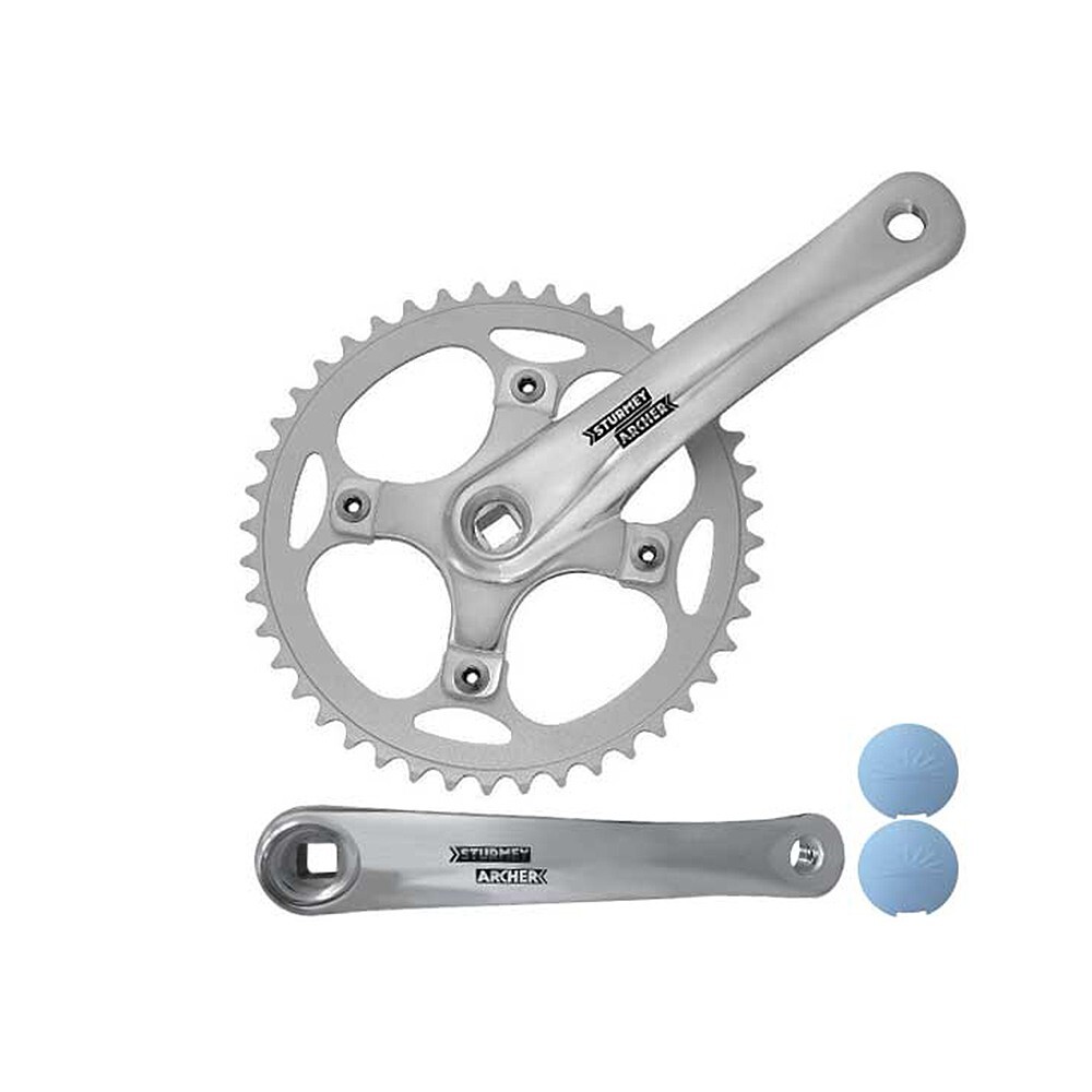 SunRace crank set FCS720 1-speed 42T 170mm 4-arm aluminum steel silver ...