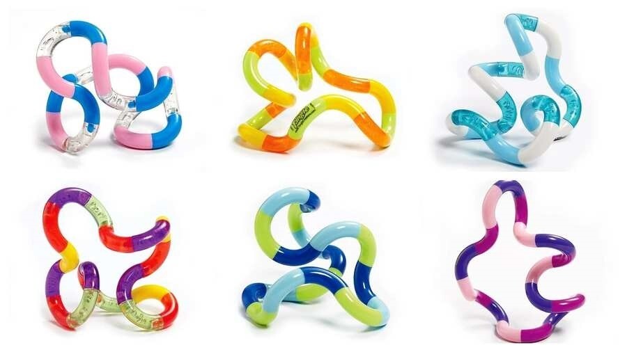 3 x Genuine Zuru Tangle Classic Smooth Toy Fidget Stress Autism ADHD ...