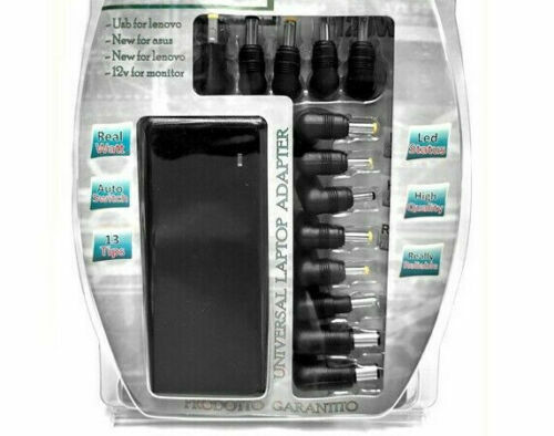 CARICATORE UNIVERSALE ALIMENTATORE PER PC NOTEBOOK CARICA BATTERIA ...