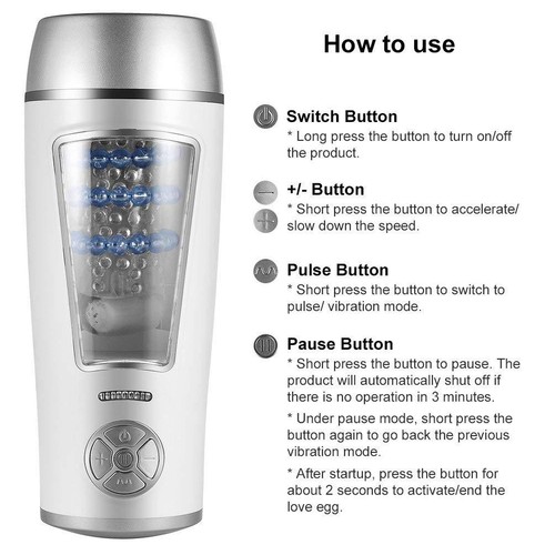 Male Automatic Suck Masturbators Cup Blowjob Electric Machine Stroker ...