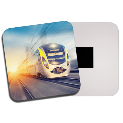 Electric Train Fridge Magnet - Rail Railway Speed Transport Men's Fun ...