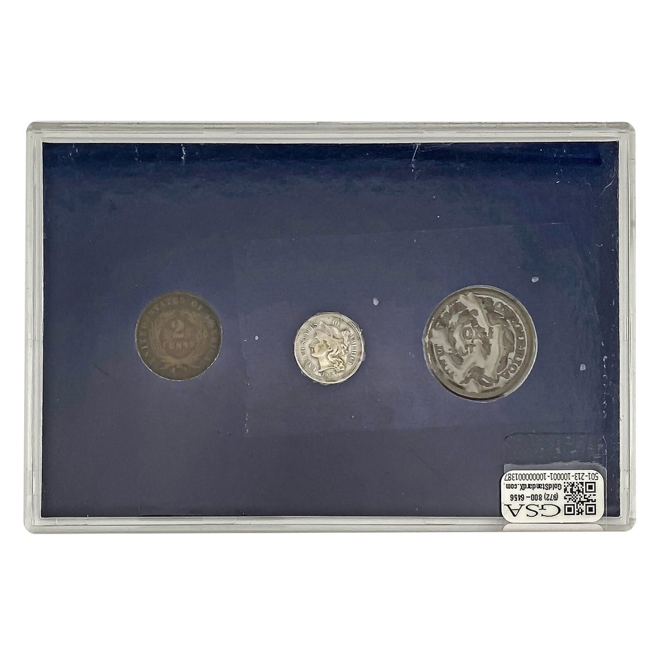 1844-1867 U.S. Large Cent/2-Cent/3-Cent Coin Set | eBay