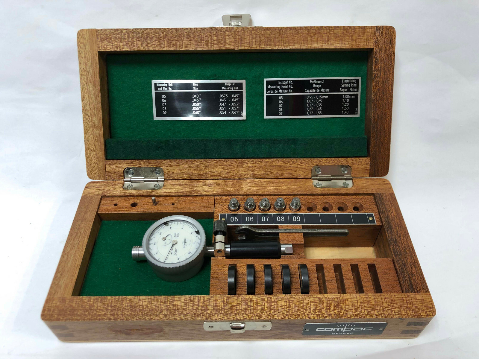 COMPAC GENEVE IA 11 8206 DIATEST SPLIT BULB BORE GAUGE 0.95-1.55MM ...