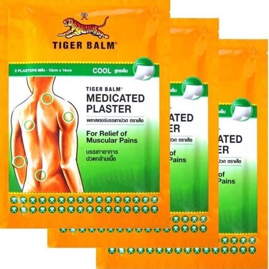 Tiger plaster for pain relief ( Small size ) Cool formula ( 4 Sachets ...