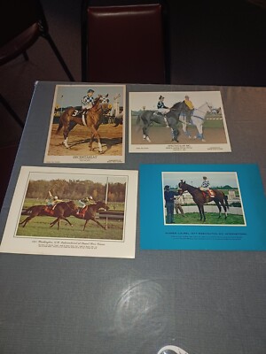 Lot Of (4) Vintage 1970s Race Horses Photos Original, Secretariat! ,Ect ...