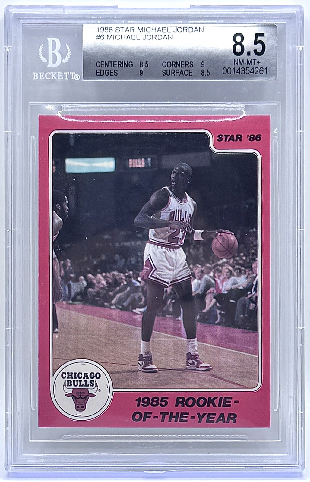 Michael Jordan 1986 Star Michael Jordan Set #6 1985 Rookie of the Year ...