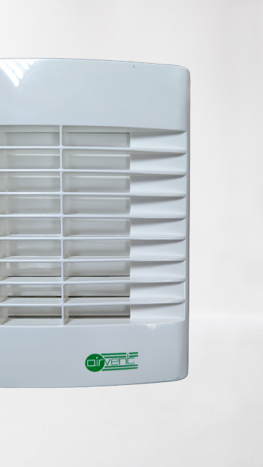 Bathroom Extractor Fan with Humidistat Pullcord & Auto Shutters 100mm ...