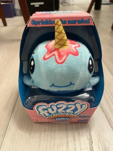 Sprinkles the Narwhal Fuzzy Wubble Jigglers toy Squishy Filled Pets ...