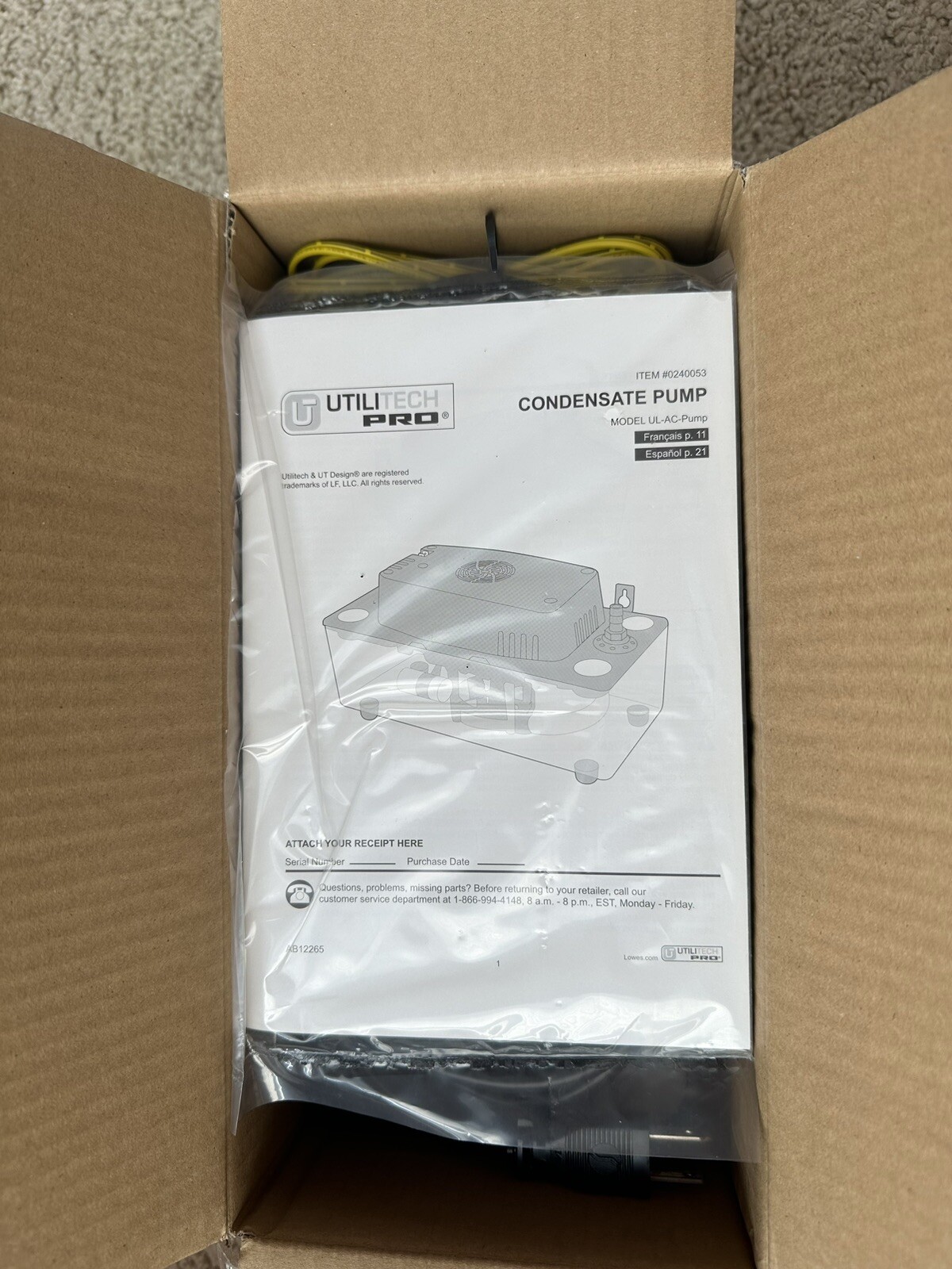 Utilitech Pro 0240053 Thermoplastic Condensation Pump for sale online ...