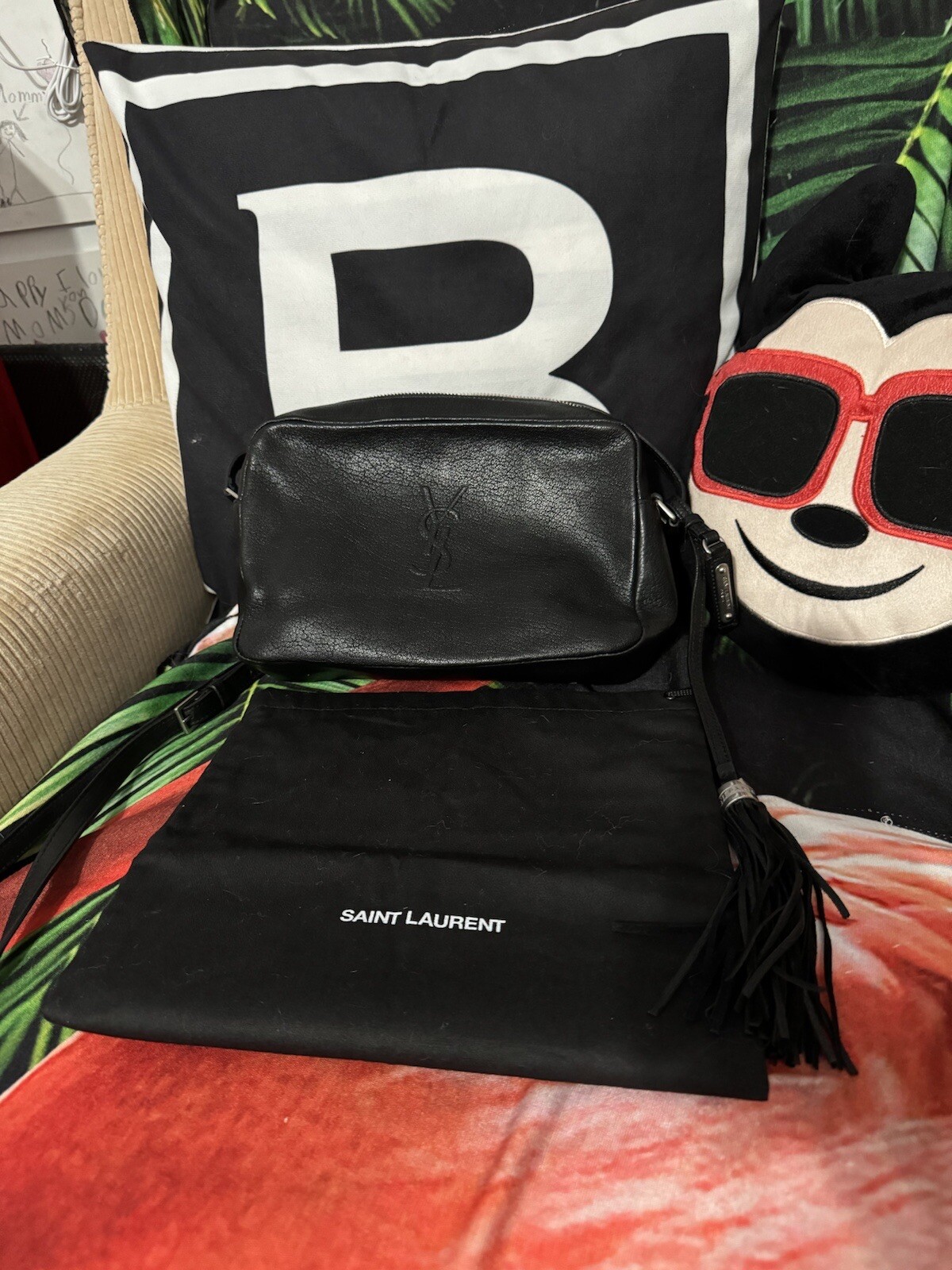 Saint Laurent YSL Lou Camera Bag Leather Crossbody Sm… - Gem