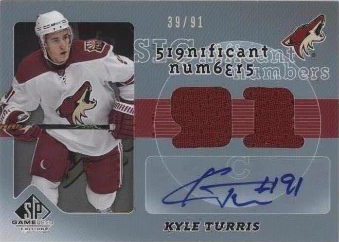 2008-09 SP Game Used Edition - Significant Numbers Kyle Turris #SN-KT ...