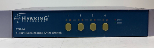 Hawking Technology CS164 4-Port KVM Switch W/ Mount *NO AC ADAPTER* | eBay