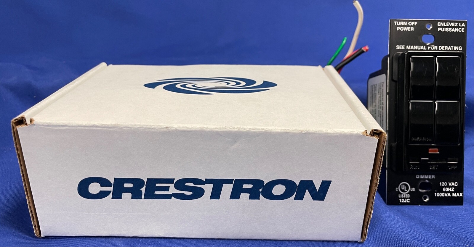 Crestron CLW-DIM4RFB-S, Smooth infiNET Wall Box Dimmer, 4-button, BLK ...