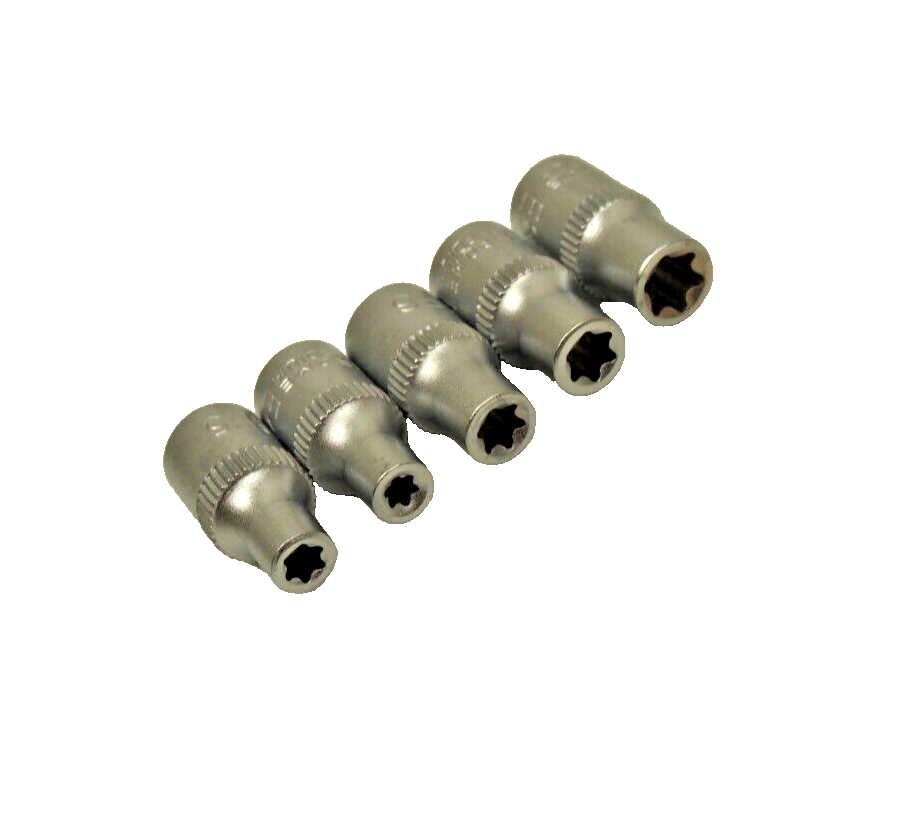 14 PC E Torx Star Female Bit Socket Set 1/2"/3/8"/1/4" Drive E4 -E24 ...