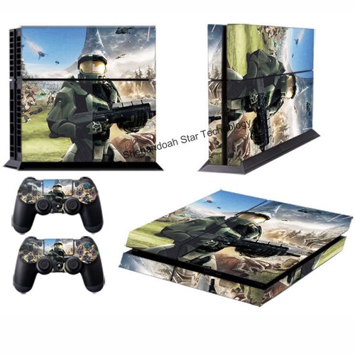 Halo 3 Vinyl Decal Sticker Cover For Sony PS4 Console &2 Controllers ...