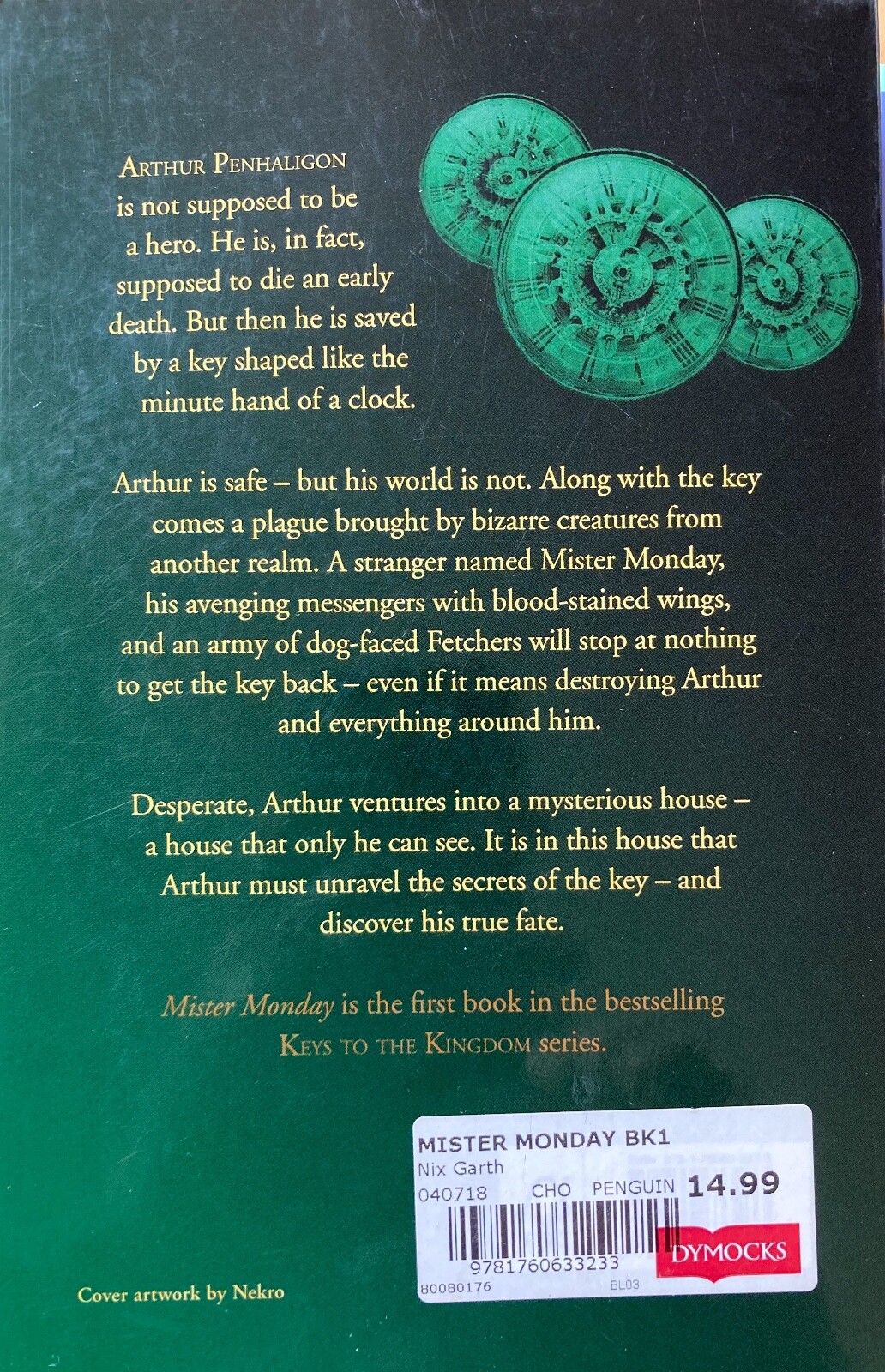 THE KEYS TO THE KINGDOM by GARTH NIX: BOOK ONE~ MISTER MONDAY S/C~VGC ...